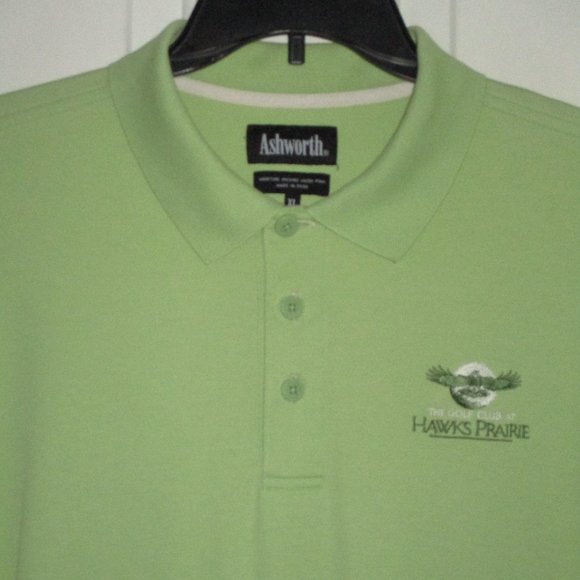 Ashworth | Shirts | Ashworth Mens Golf Club At Hawks Prairie Ls Green ...